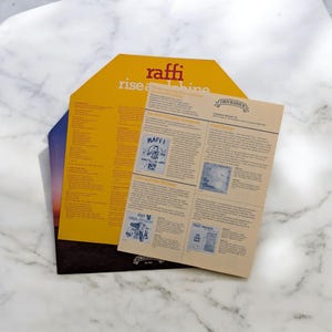 1982 Raffi "rise and Shine" Vinyl Record - Etsy