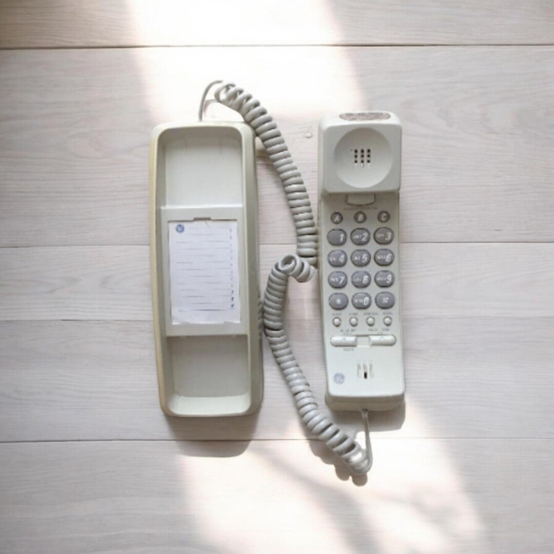 GE Pushbutton Telephone Vintage Model 2-9220 Pulse Tone in Ivory ...