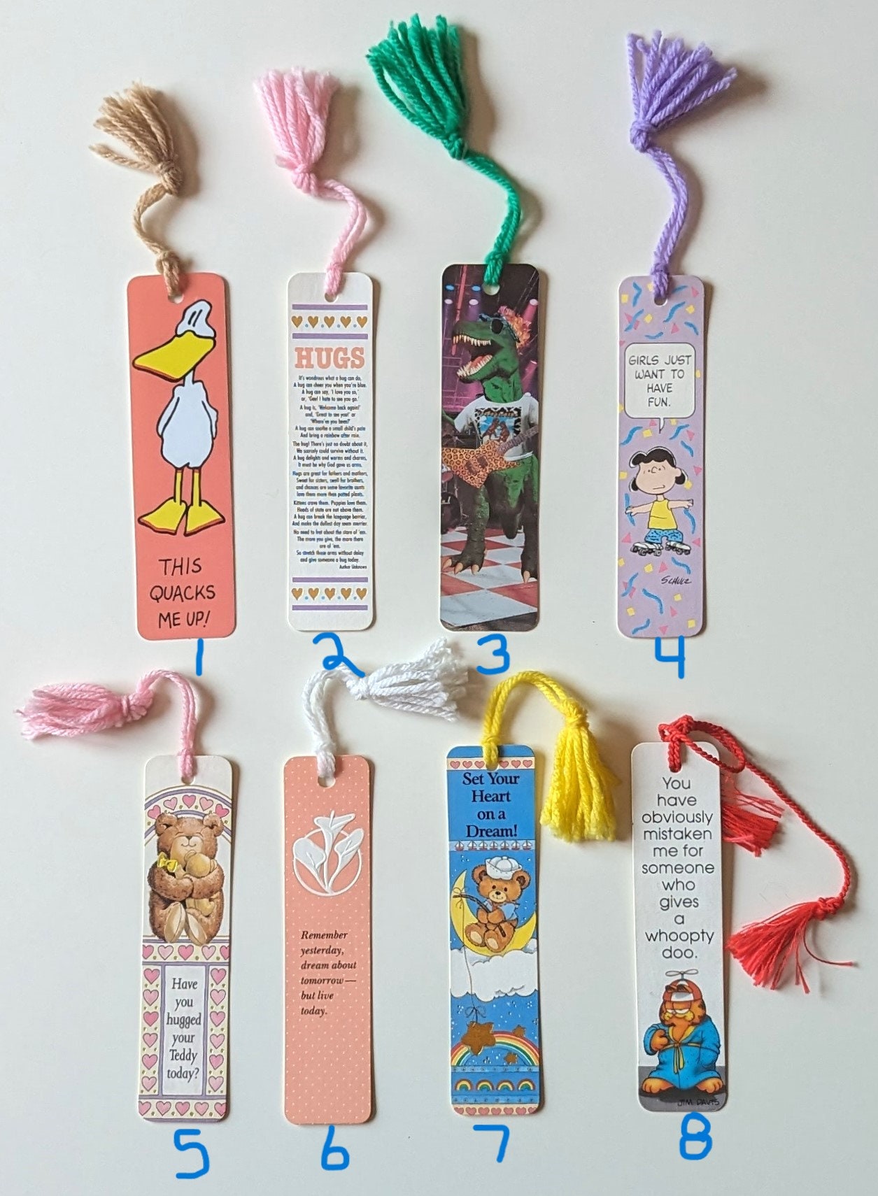 Choose One 1980&#039;s Bookmarks / Vintage Bookmarks / Read - Etsy Canada