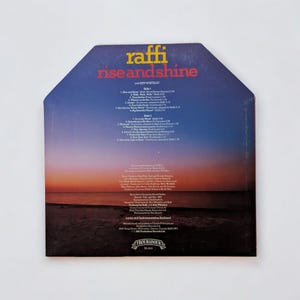 1982 Raffi "rise and Shine" Vinyl Record - Etsy
