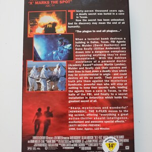 Vintage 1998 the X-files VHS Tape Science Fiction / X Files VHS Vintage ...
