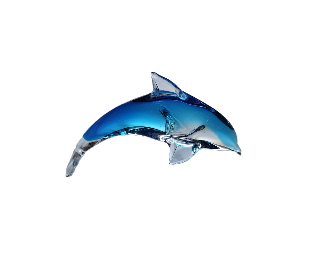 Crystal Fifth Avenue Blue Crystal Dolphin / Vintage Fifth Avenue / Blue ...