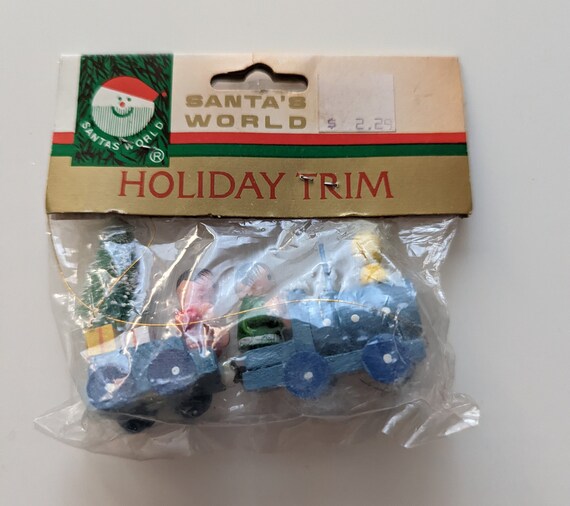 Handcrafted 1980's Santas World Holiday Trim Christmas - Etsy