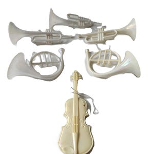 Set of Musical Instrument Christmas Ornaments - Etsy