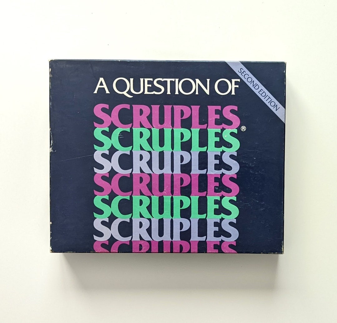 1986 'A Question of Scruples Board Game' Adult Party - Etsy