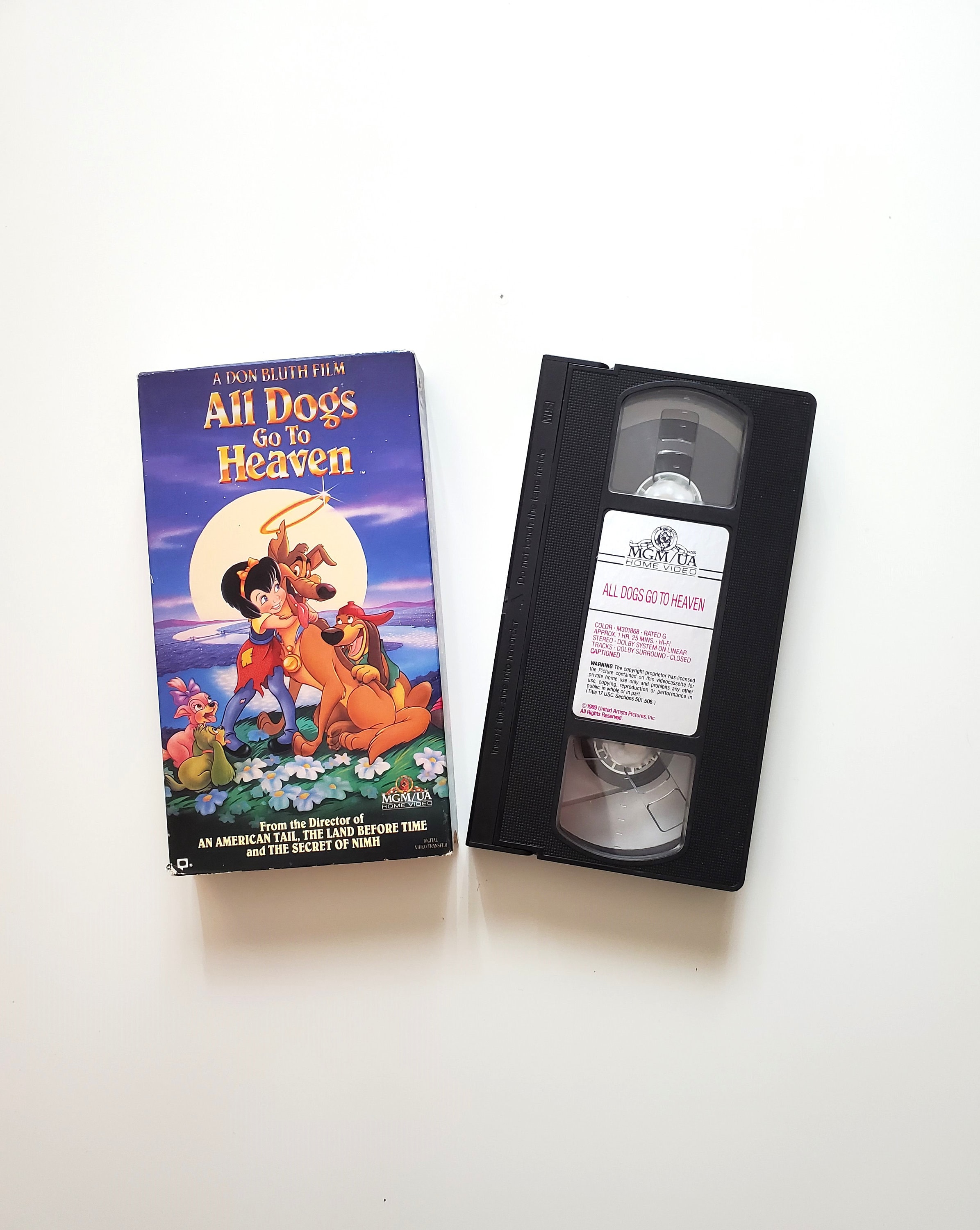 1989 All Dogs Go to Heaven VHS / 1980's / Classic Cartoons / VHS / Kids ...