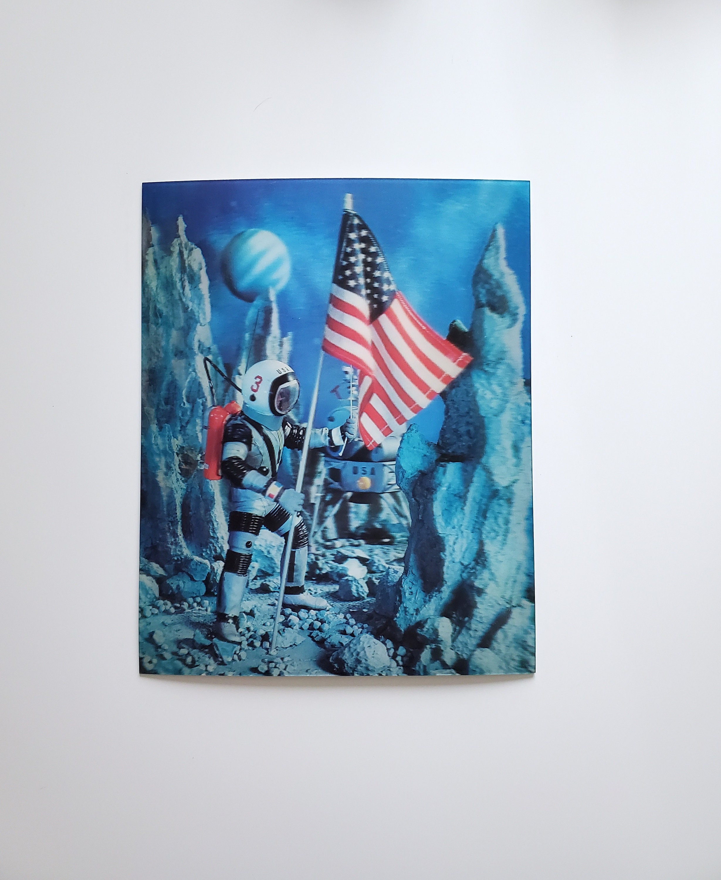 Vintage Moon Landing Art