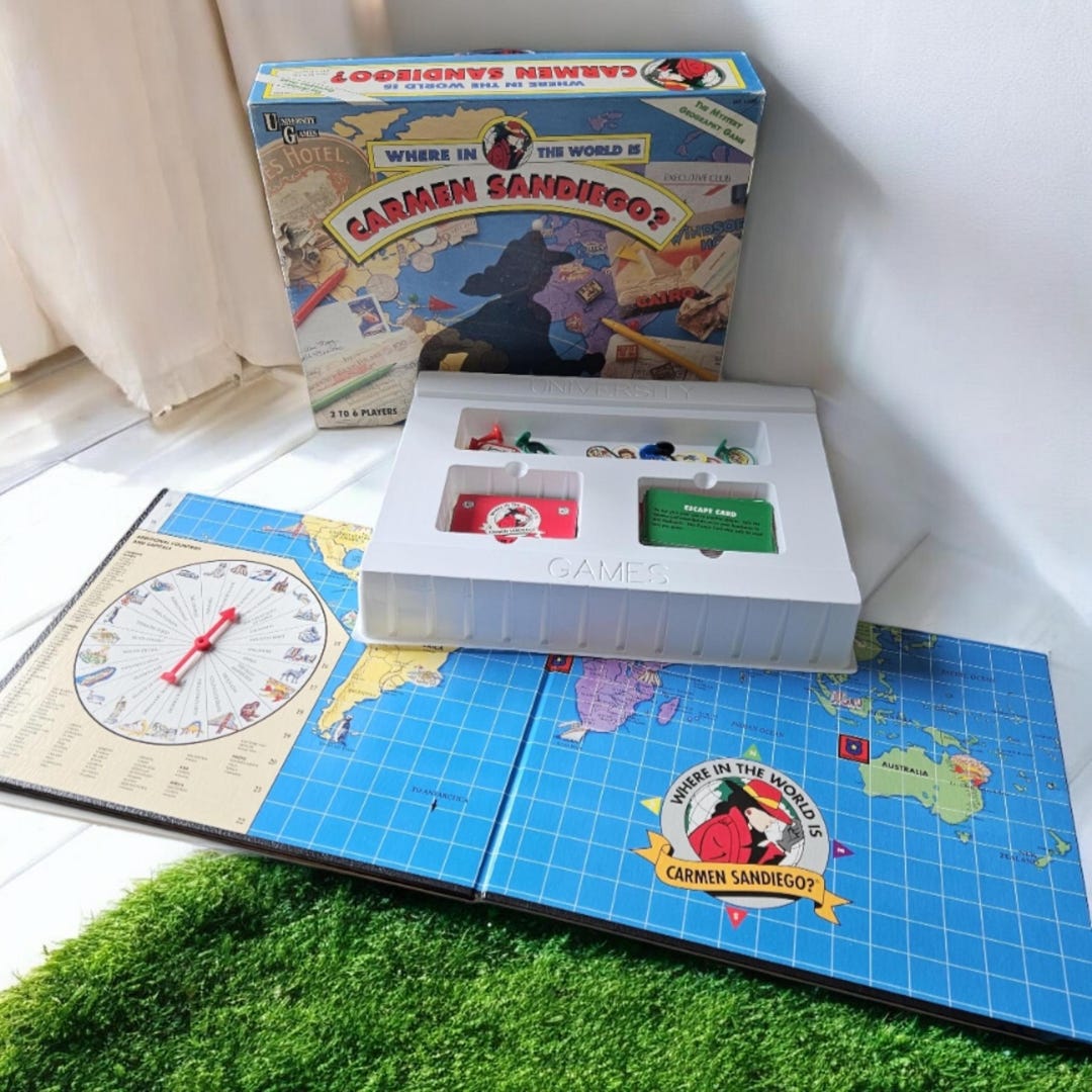 Vintage Carmen Sandiego Board Game, Where in the World is Carmen ...
