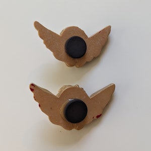 Set of 2 Cherub Magnets / Plaster Magnets / Vintage - Etsy
