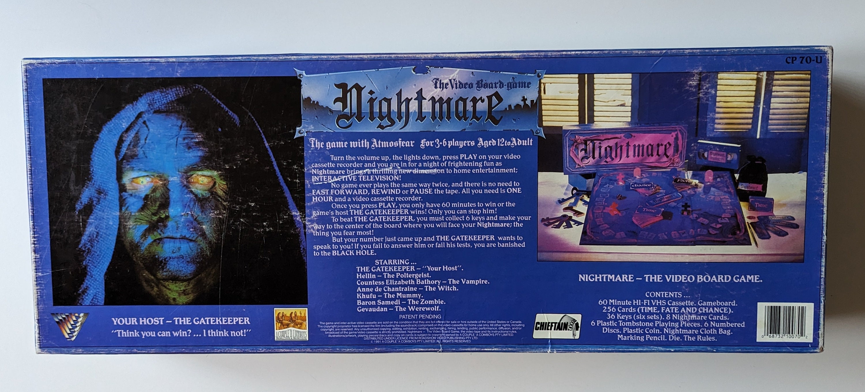 1991 Nightmare Boardgame / VHS Boardgame / Scary Party Board - Etsy