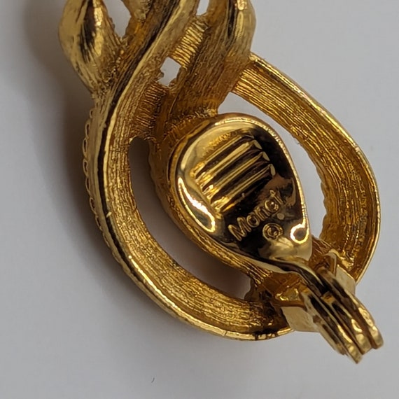 Monet Clip On Earrings Gold Tone Clip On Earrings 1980s Vintage Etsy