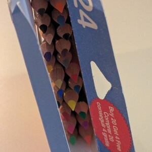 Vintage Coloray Small Pencil Crayon Set / Made in USA / Unused / 23 ...