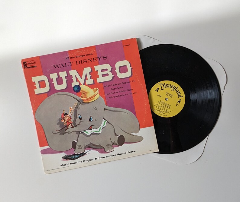 1959 Vintage 'dumbo' Vinyl Record / DISNEYLAND - Etsy