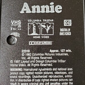1997 Annie Broadway Tribute Edition VHS / Annie / 90s Movies / 1990s ...