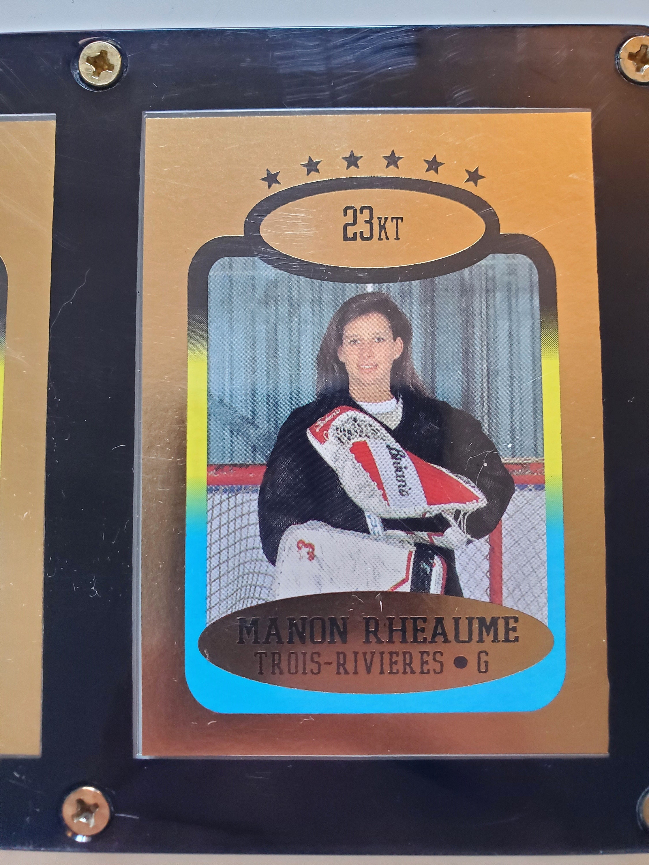 Manon Rheaume 1993 Genuine 23k Gold Set of 3 Collector Cards - Etsy