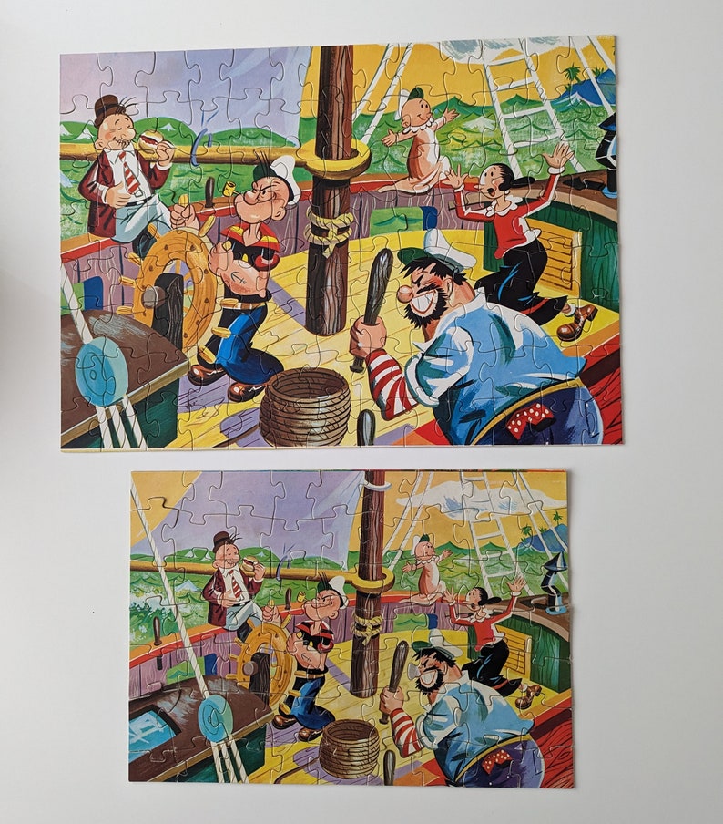 1960's Vintage Popeye rough Waters Jaymar 2 in - Etsy