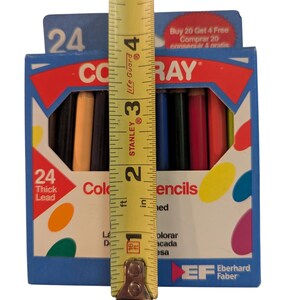 Vintage Coloray Small Pencil Crayon Set / Made in USA / Unused / 23 ...