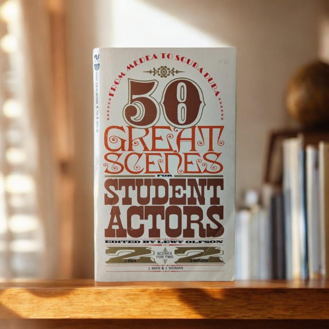 1970 50 Great Scenes for Student Actors Paperback / From Medea to Scuba ...