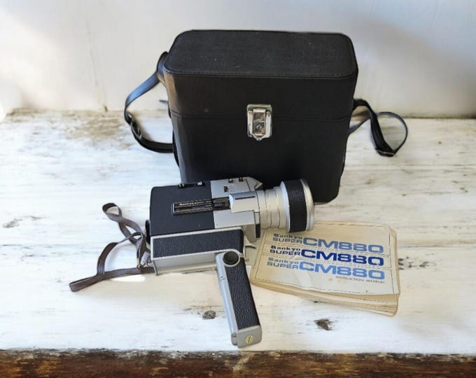 1970's Sankyo Super CM 880 Video Camera ***partially Tested, Please ...