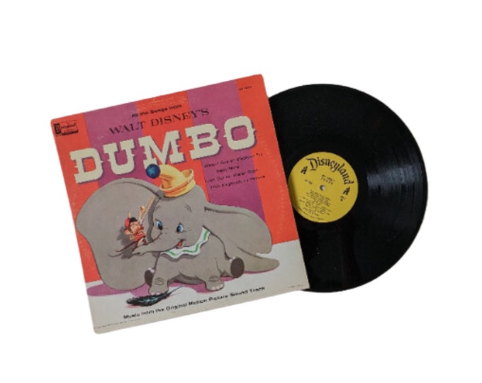 WALT DISNEY'S Story of DUMBO 1968 Vinyl 33rpm 7-single Record and Book ...