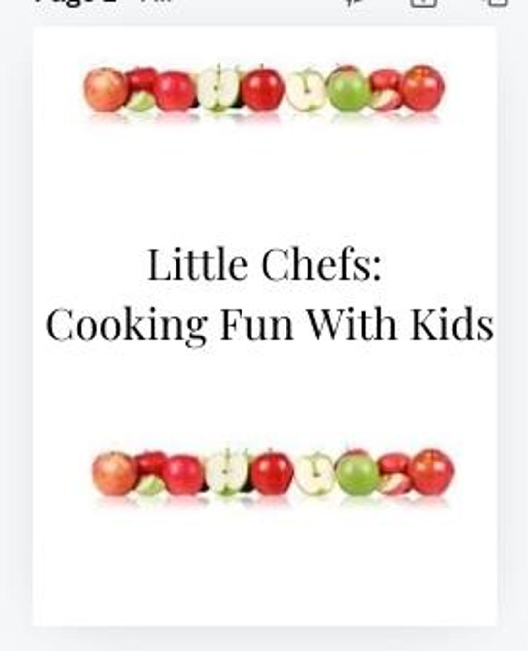 Little Chefs: Cooking Fun With Kids - Etsy