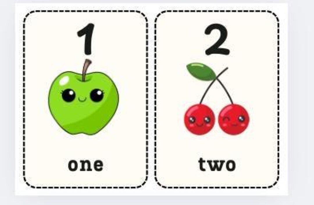 Preschool Number Flash Cards: Fun Math Activity (printable PDF) - Etsy