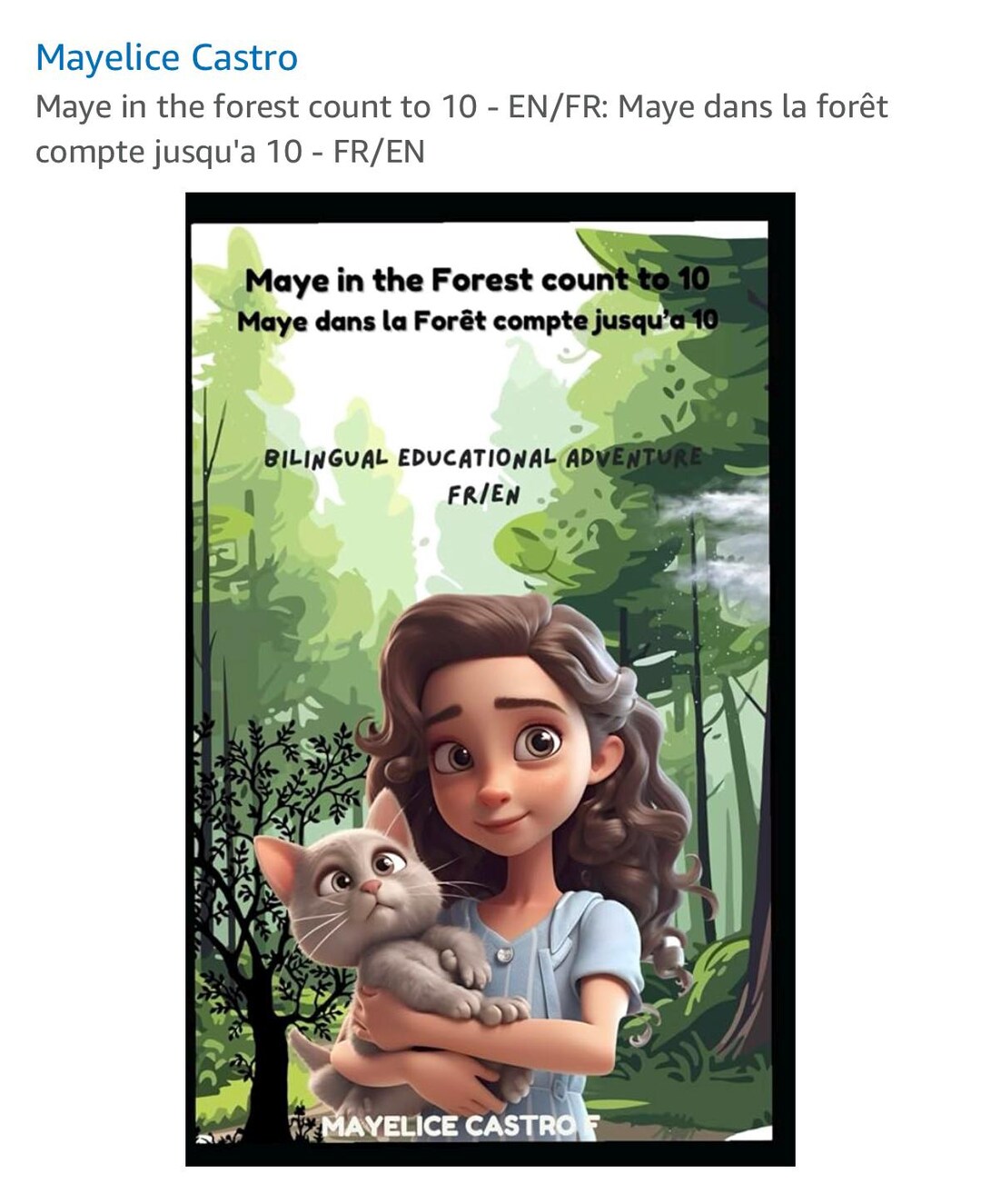 Bilingual EN/FR "maye in the Forest Counts 1 to 10" - Etsy