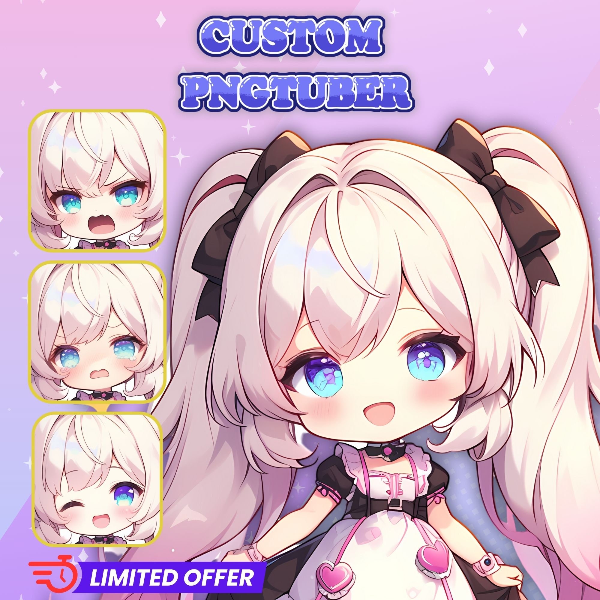 CUSTOM CHIBI MODEL Chibi Pngtuber Custom Pngtuber Png Character Chibi ...