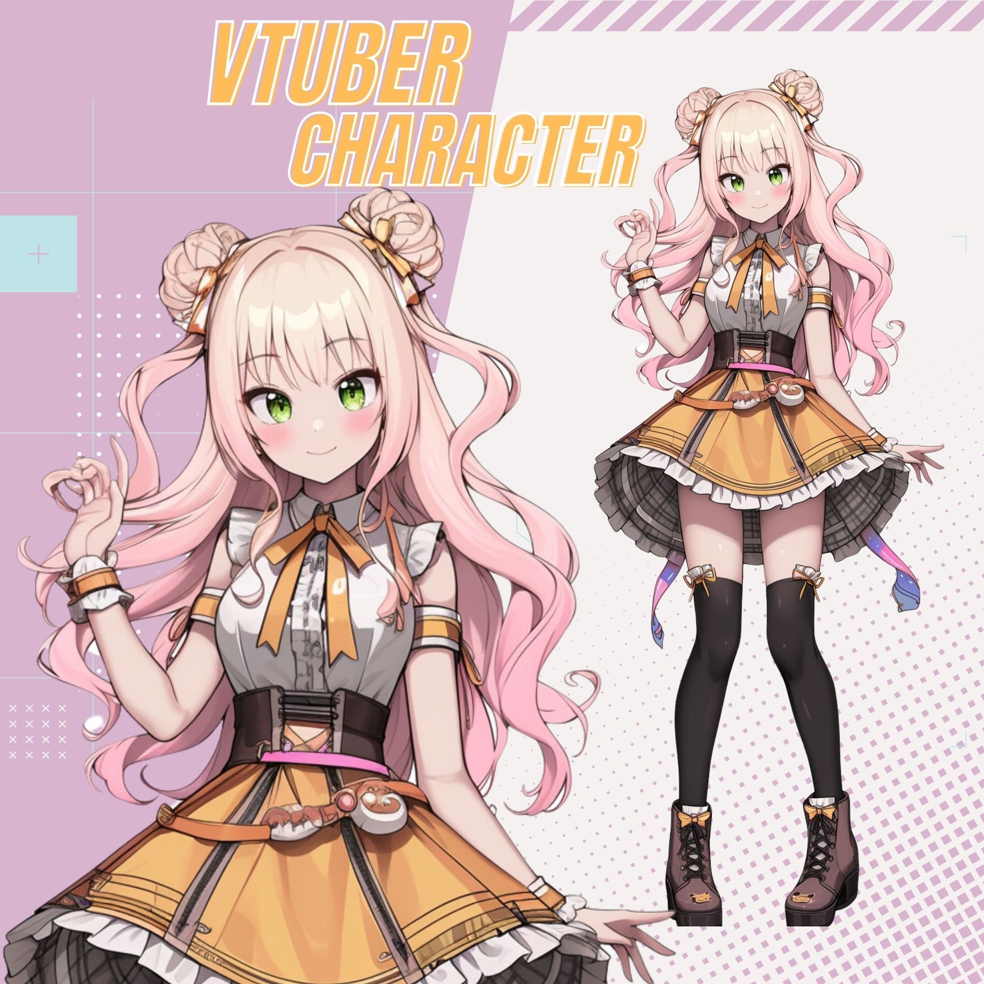 Custom Vtuber 2D vtuber Streamer Vtuber Streamer Vtuber Character Anime ...