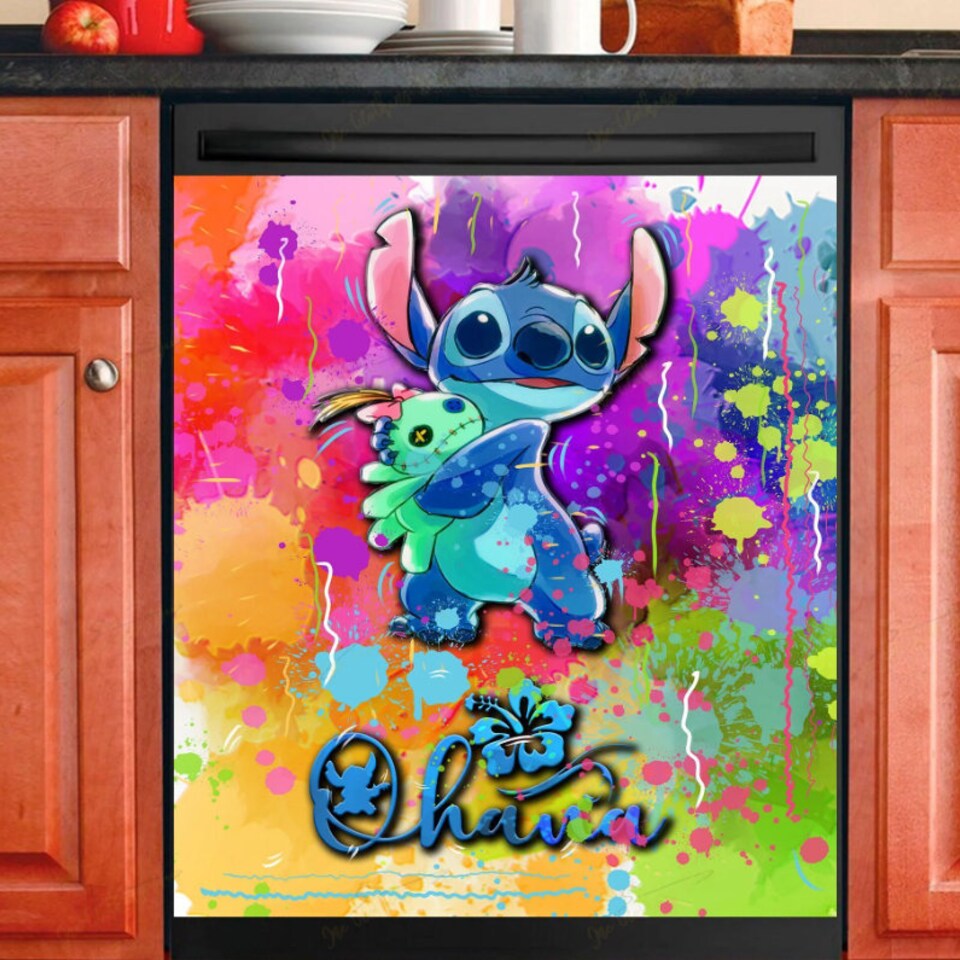 The Blue Koala Funny Cartoon Cute Stjtch Amazing Gift Dishwasher Cover ...