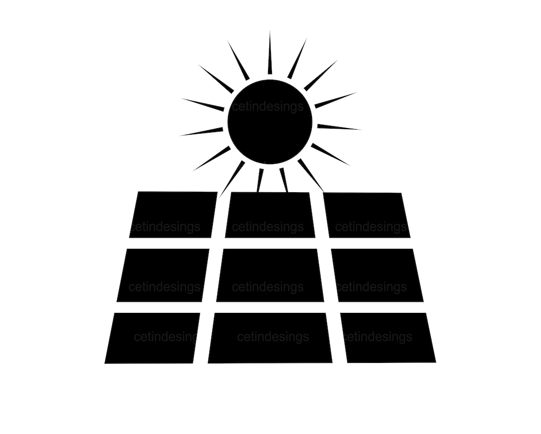 Solar Panel Icon Svg, Png, Jpg, Eps, Pdf, Clipart, Vector - Etsy