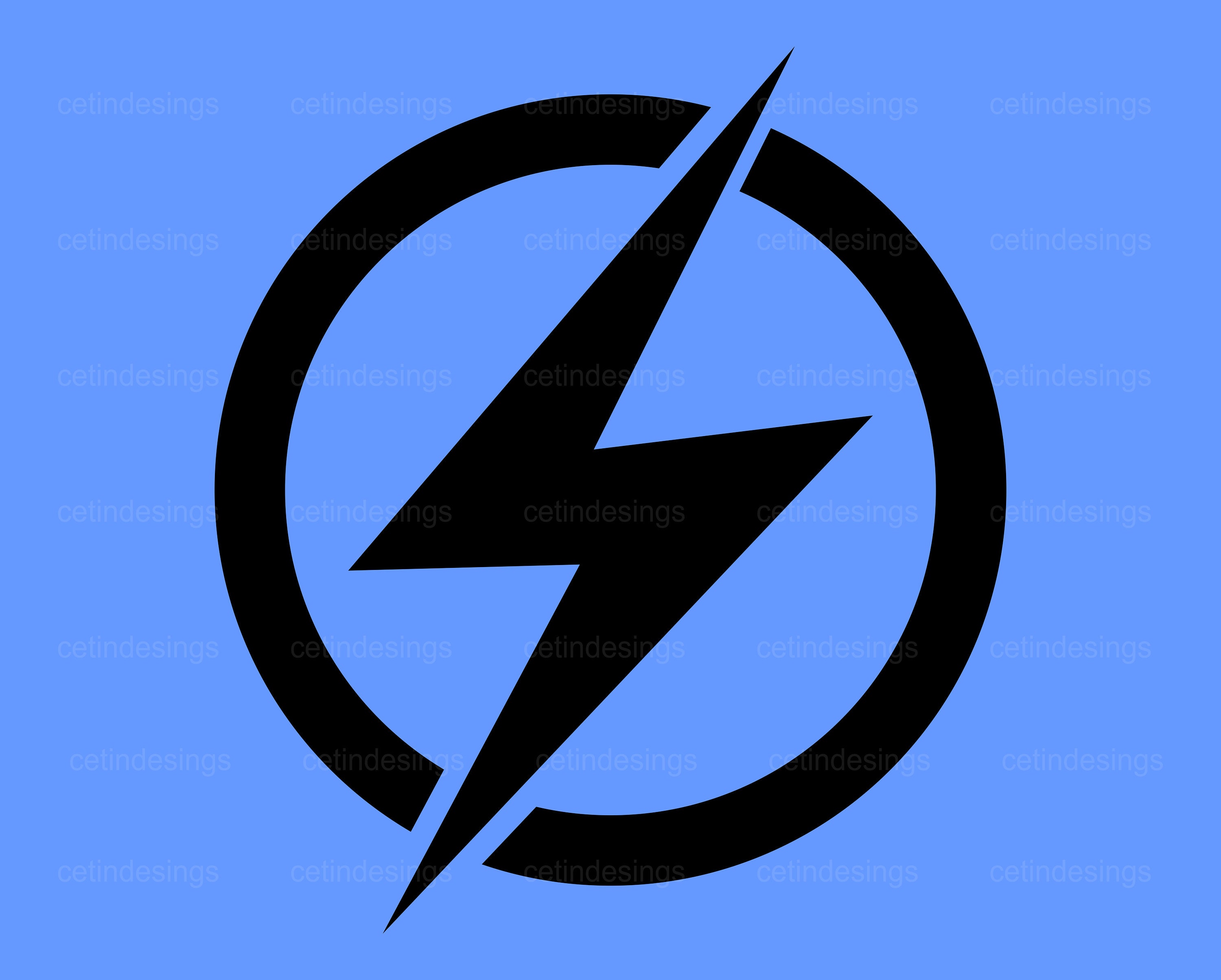 Lightning Electric Power Icon Svg Png Jpg Eps Pdf - Etsy