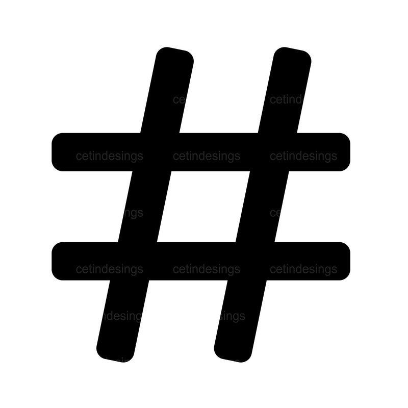Hashtag Sign - Etsy
