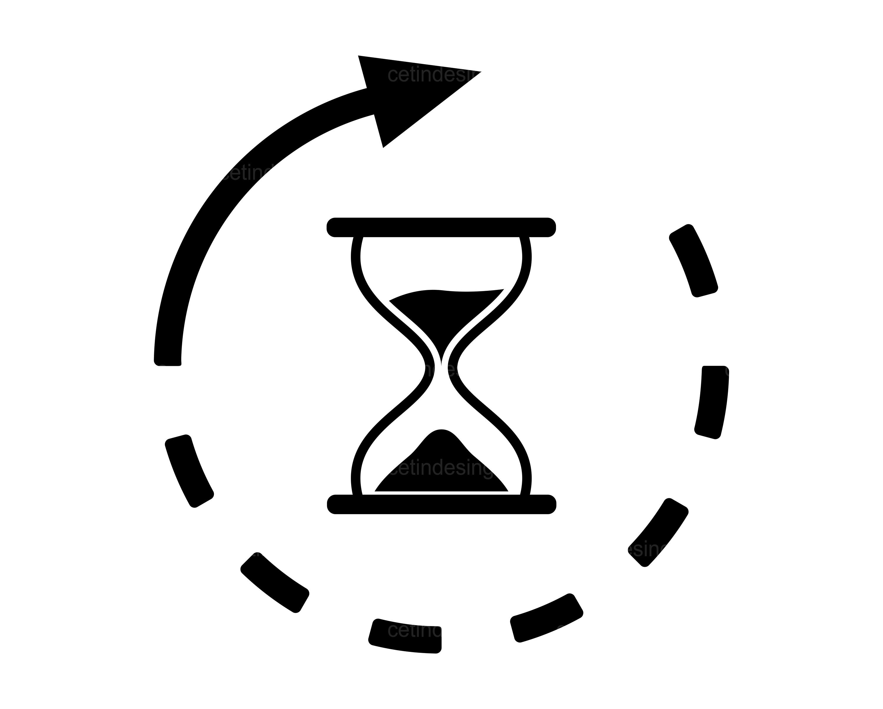 Anti Aging Hourglass Vector Icon and Png - Etsy