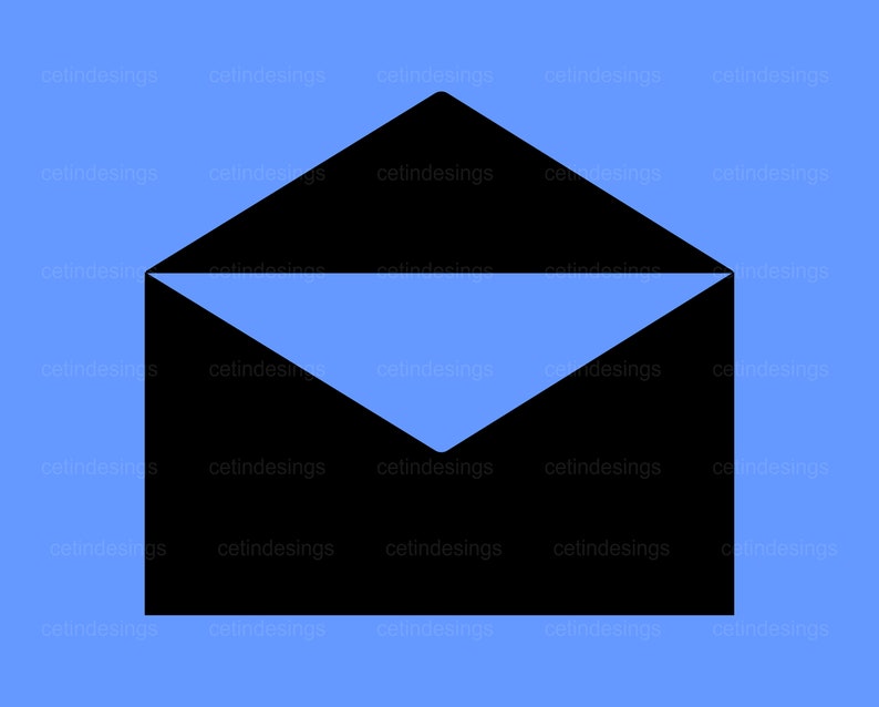 Email Icon Opened Mail Envelope Svg Png Jpg Eps Pdf - Etsy