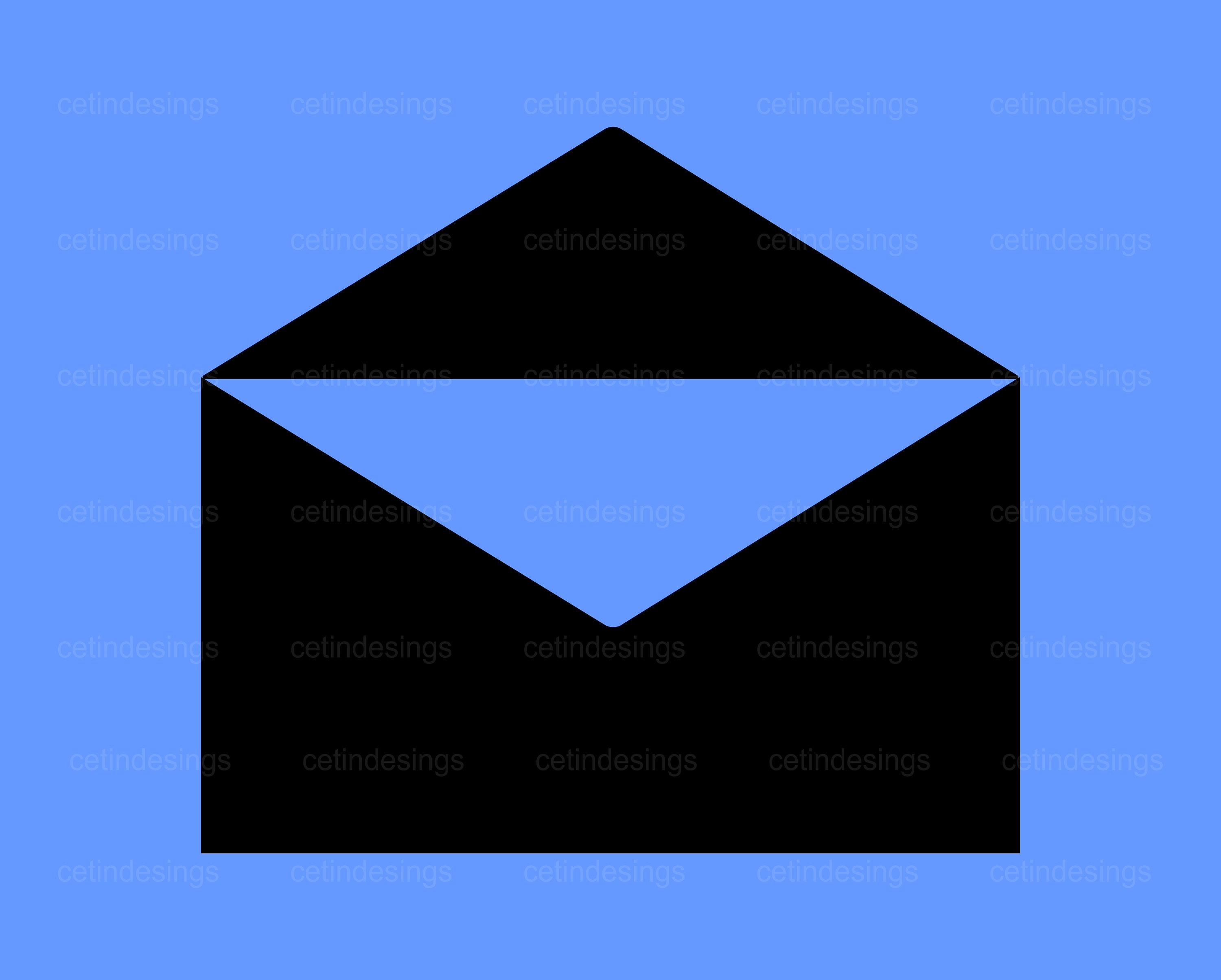 Email Icon Opened Mail Envelope Svg Png Jpg Eps Pdf - Etsy