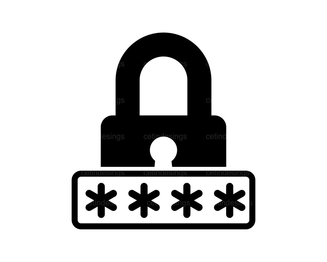 Security Password Icon Etsy 