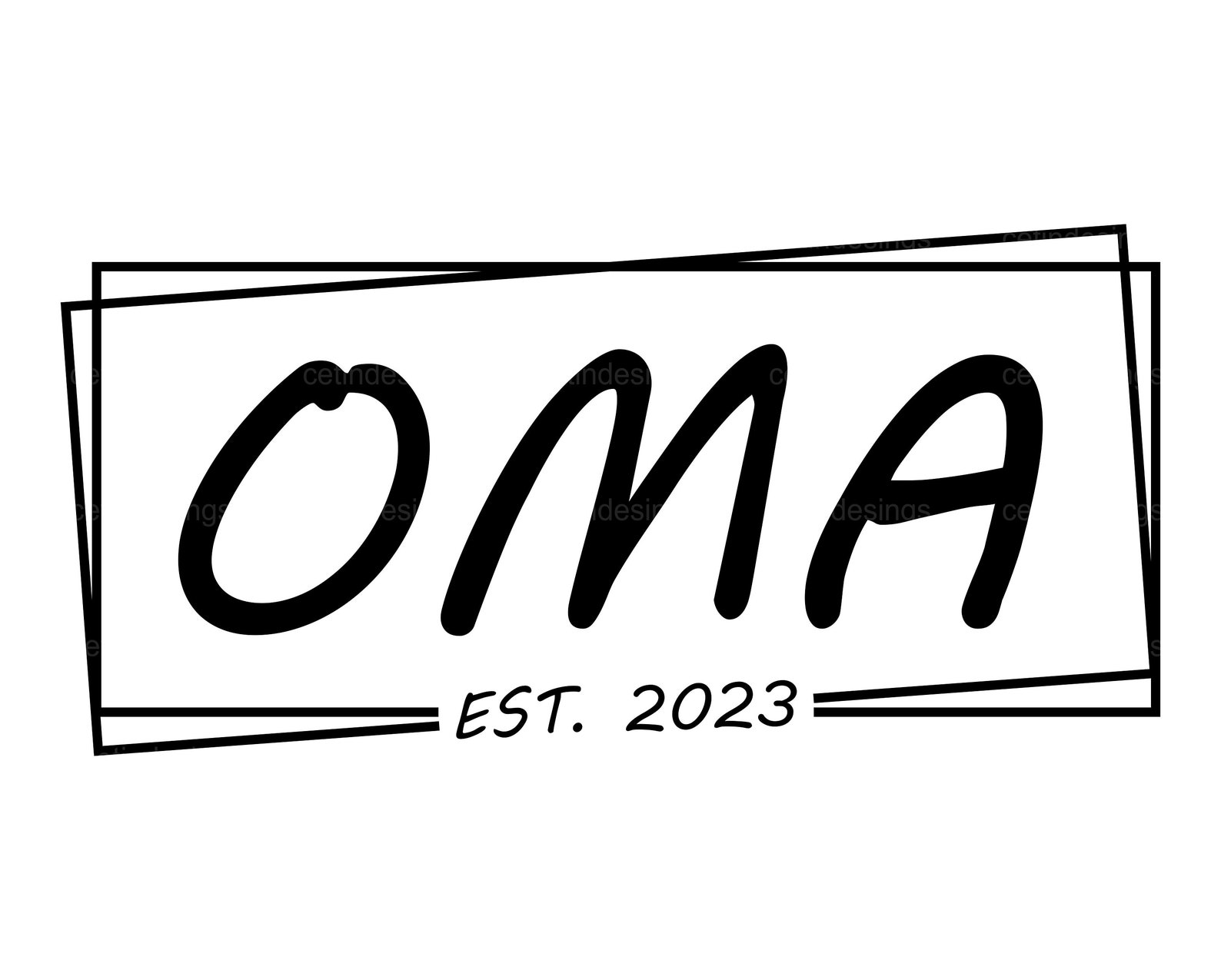 Buy Oma Est. 2023 Svg Oma Est. 2023 Cricut Cut File Oma Est. Online in India - Etsy