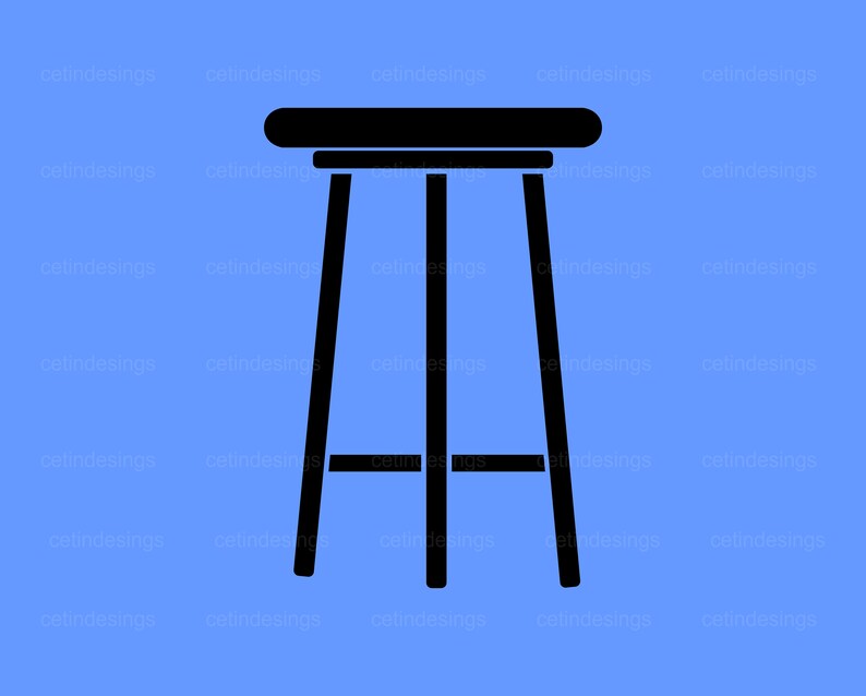 Bar Stool Icon Pub Symbol Svg Png Jpg Eps Pdf Clipart - Etsy