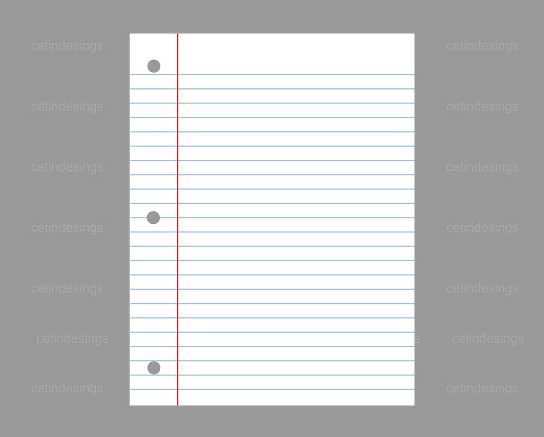 Lined Notebook SVG , Line Paper PNG , School Paper , Line Paper ...