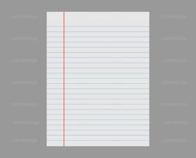 Lined Notebook SVG Line Paper PNG School Paper Line - Etsy