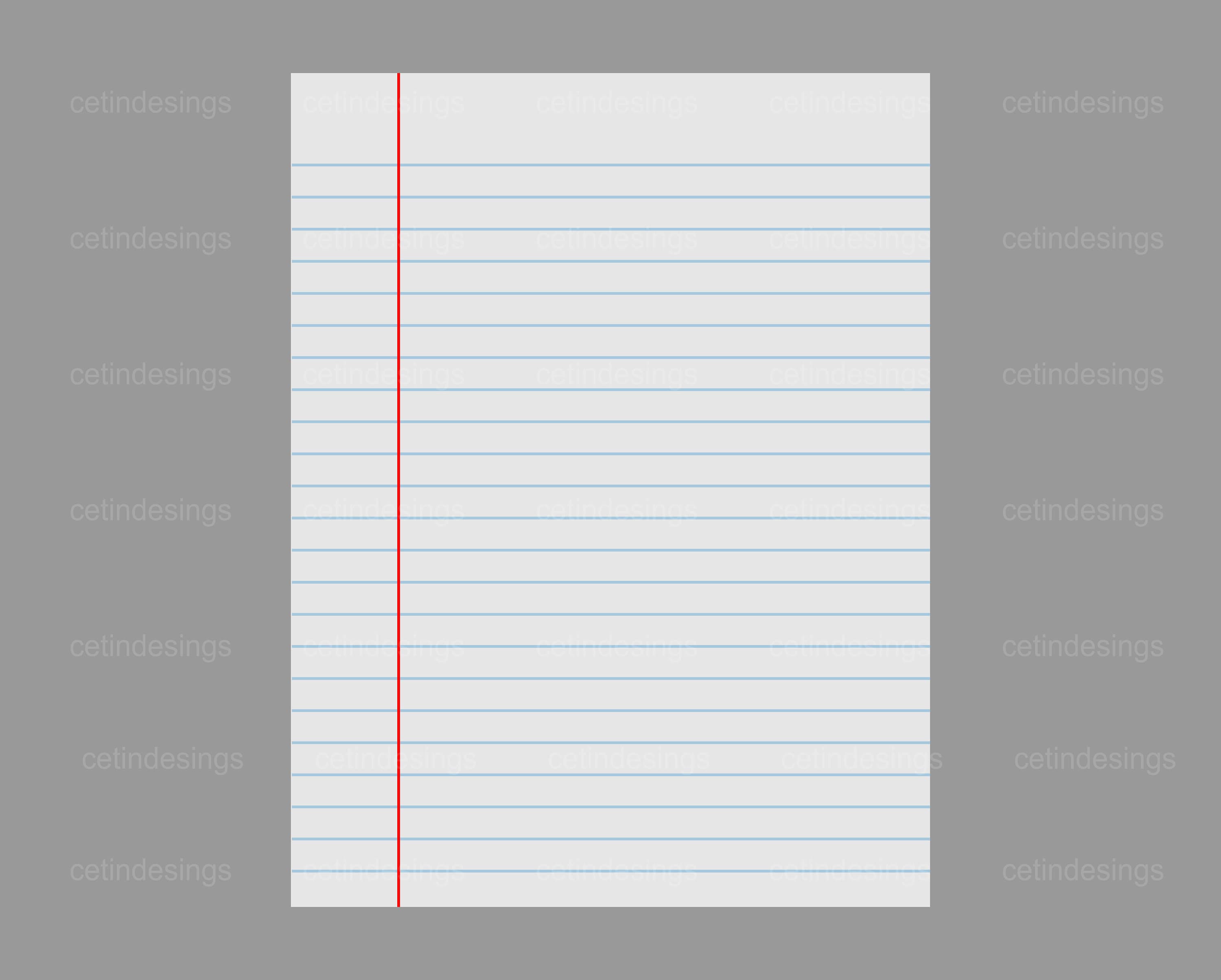 Lined Notebook SVG Line Paper PNG School Paper Line Paper School Svg Cricut Cut File Etsy