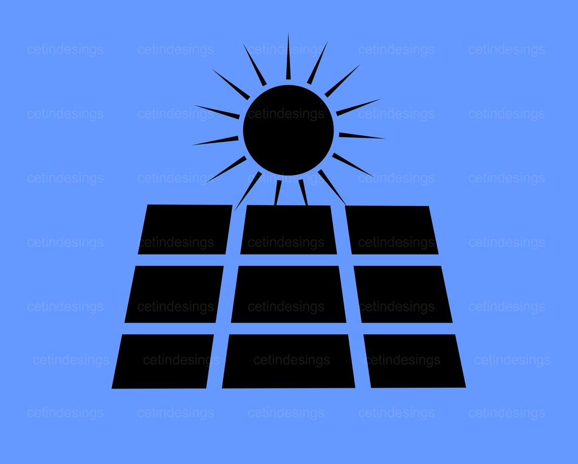 Solar Panel Icon Svg, Png, Jpg, Eps, Pdf, Clipart, Vector - Etsy
