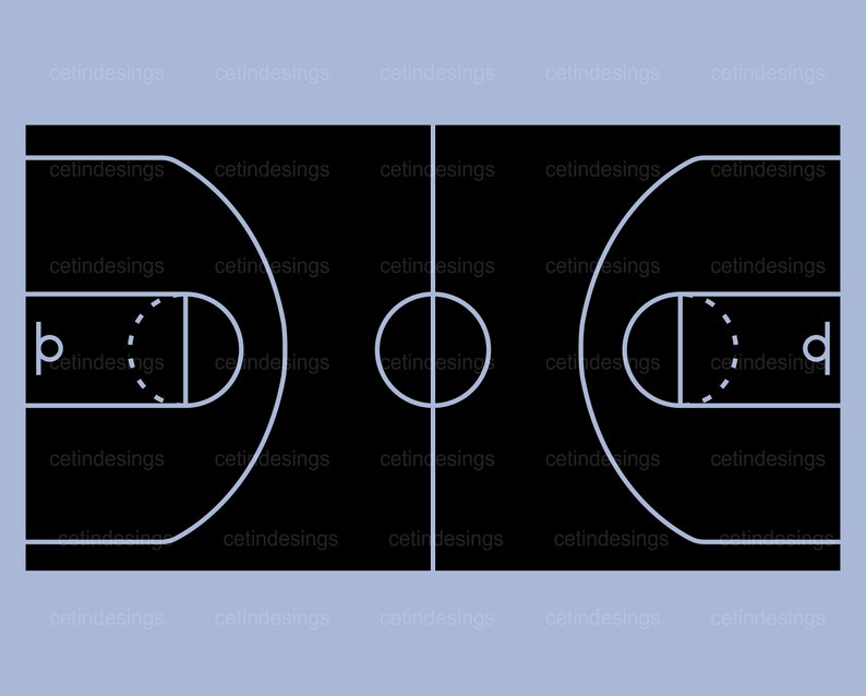 Basketball Court SVG, Basketball Court Png, Basketball Court Cricut Cut ...