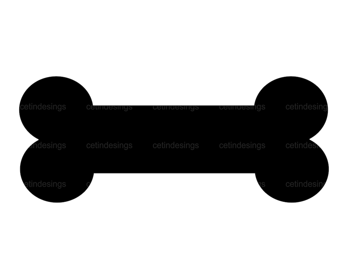 Dog Bone Svg, Dog Bone Png, Dog Bone Silhouette Cut File, Dog Bone ...