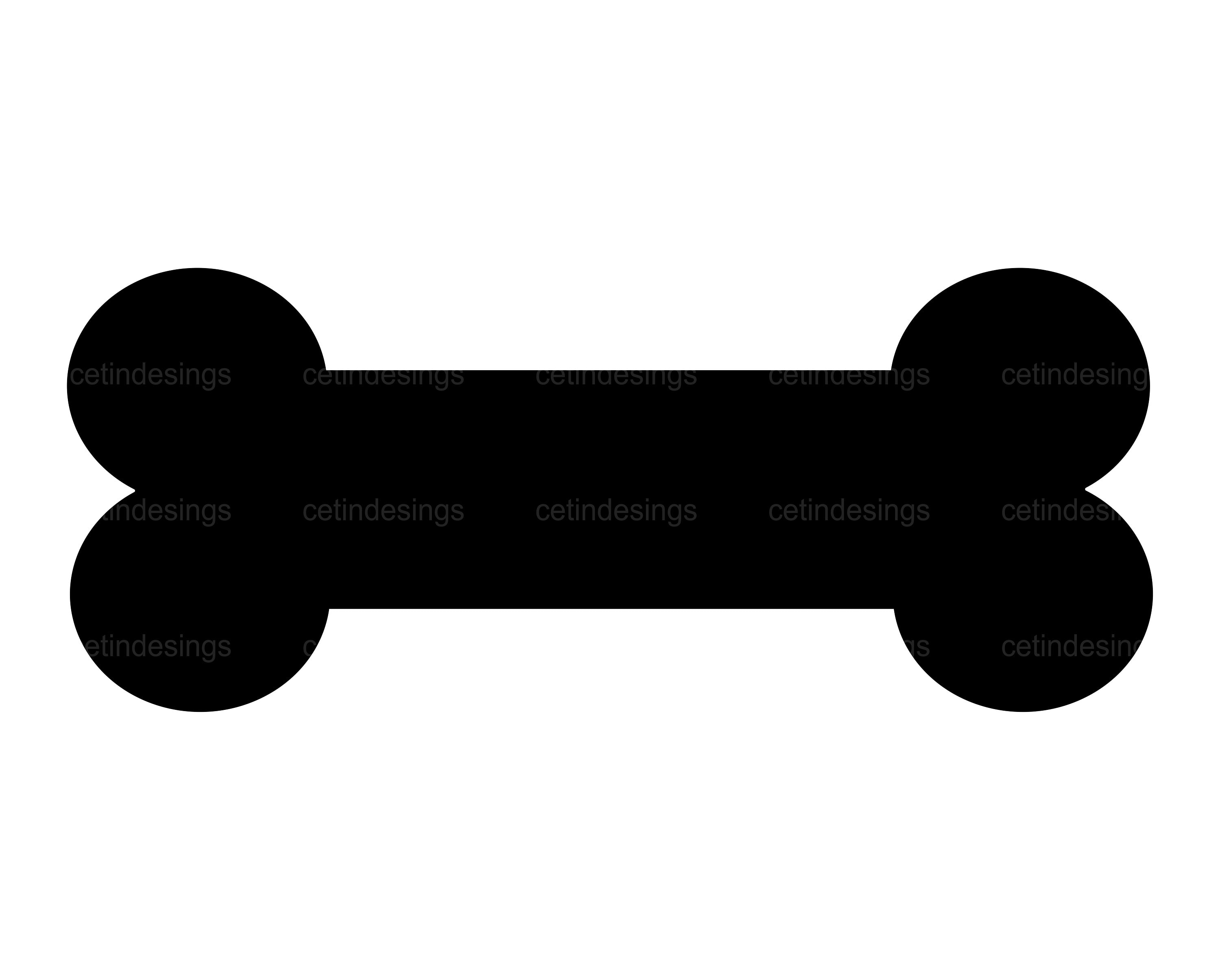 Dog Bone Svg, Dog Bone Png, Dog Bone Silhouette Cut File, Dog Bone ...