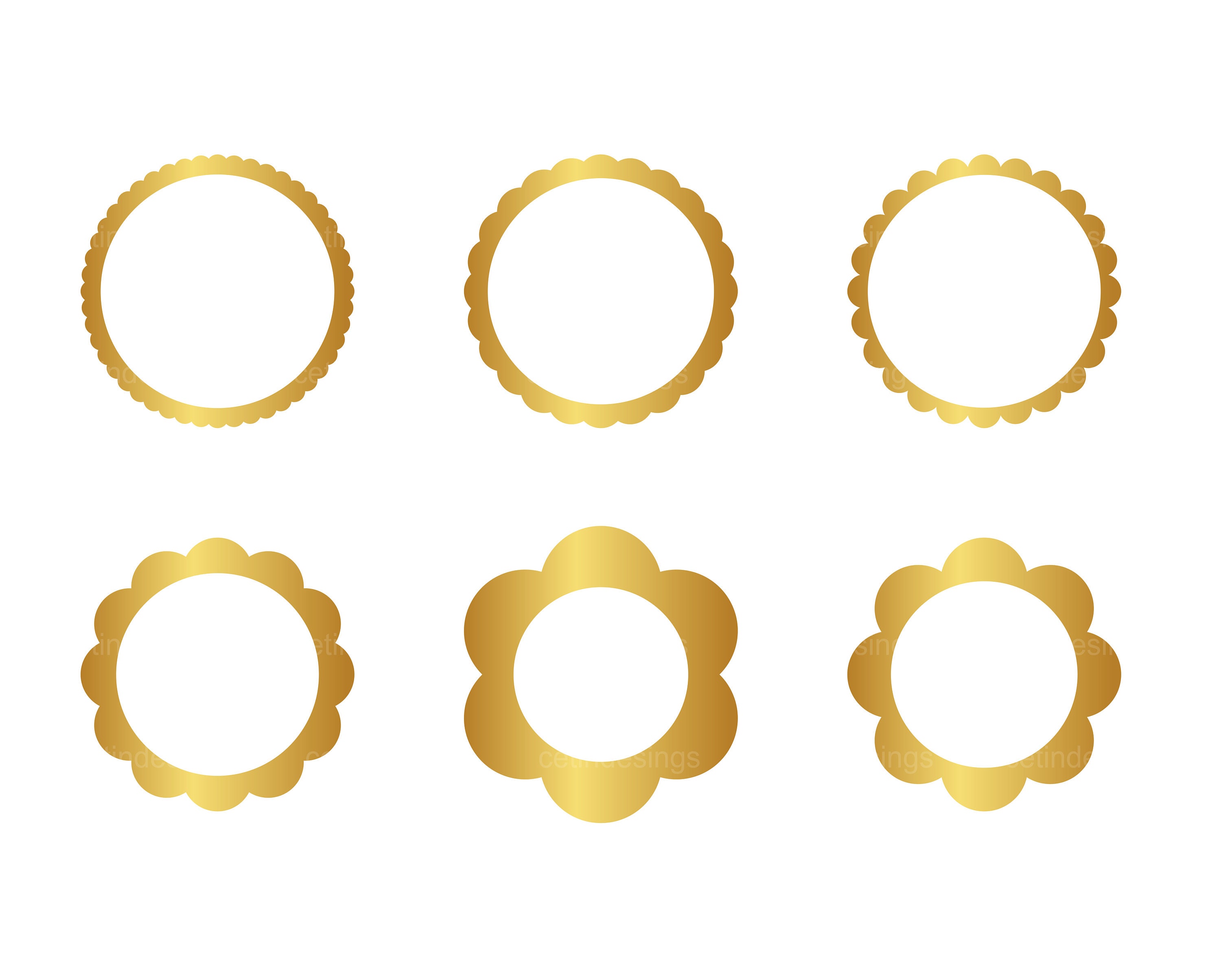 Scalloped Frame Vector