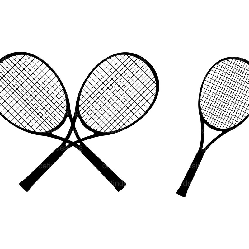 Tennis Racket Svg - Etsy