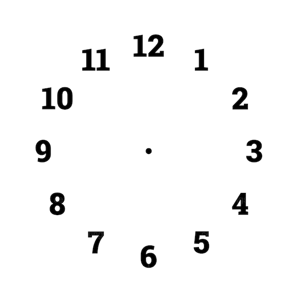 White Wall Clock No Numbers - Etsy