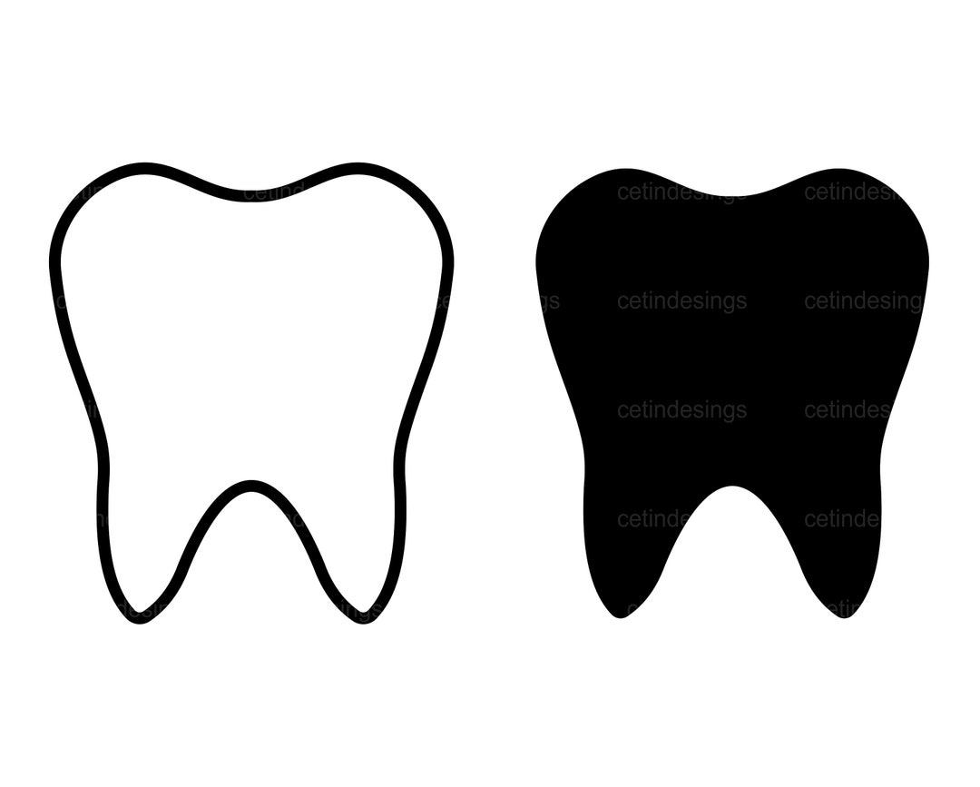 Tooth Svg, Tooth Cut File, Dental Png, Tooth Outline Cricut Svg - Etsy